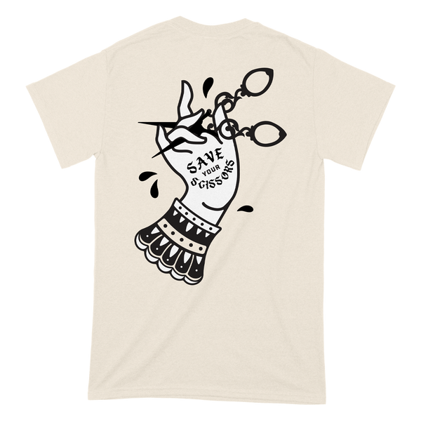City and Colour Save Your Scissors T-Shirt - Natural - City and Colour ...